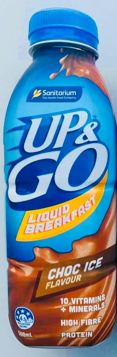 UP & GO • Choc Ice Flavour • 12 x 500mL/Shipper – Spring International ...