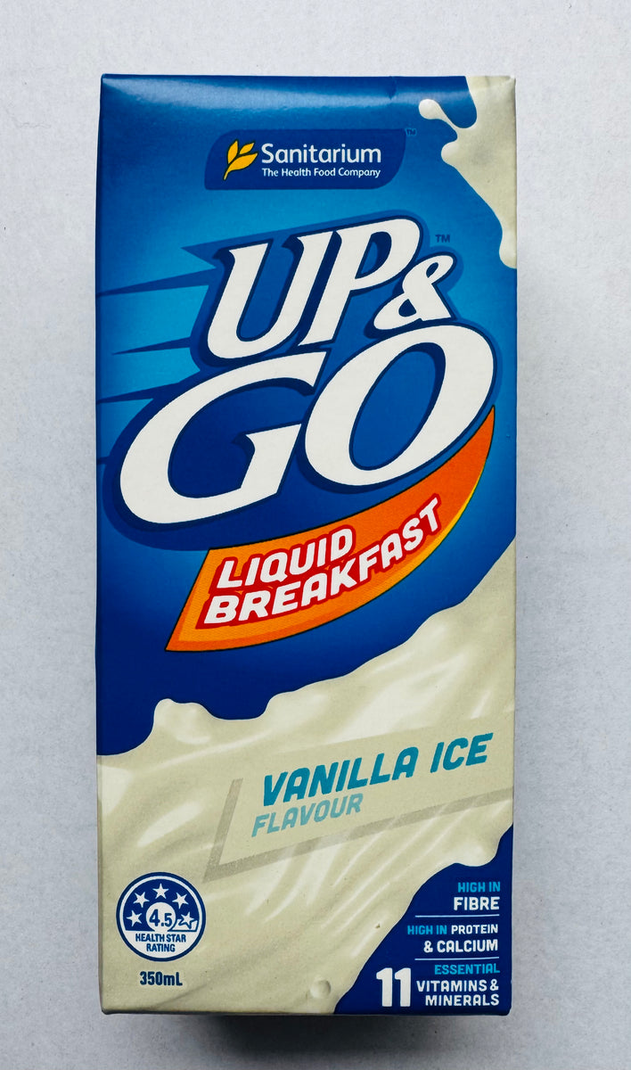 UP & GO Liquid Breakfast • Vanilla Ice Glavour• 12 x 350 mL/Shipper ...