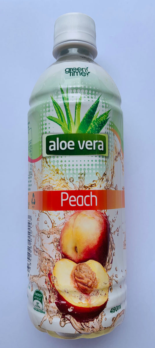 Green Time Aloe Vera Drink • Peach Flavour • 24x490mL/Shipper – Spring ...