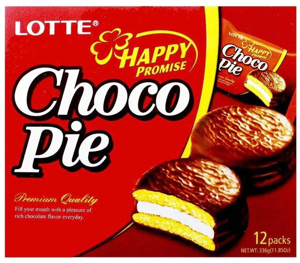 LOTTE Choco Pie 8 packs x 12 x 38g/Shipper – Spring International Pty Ltd