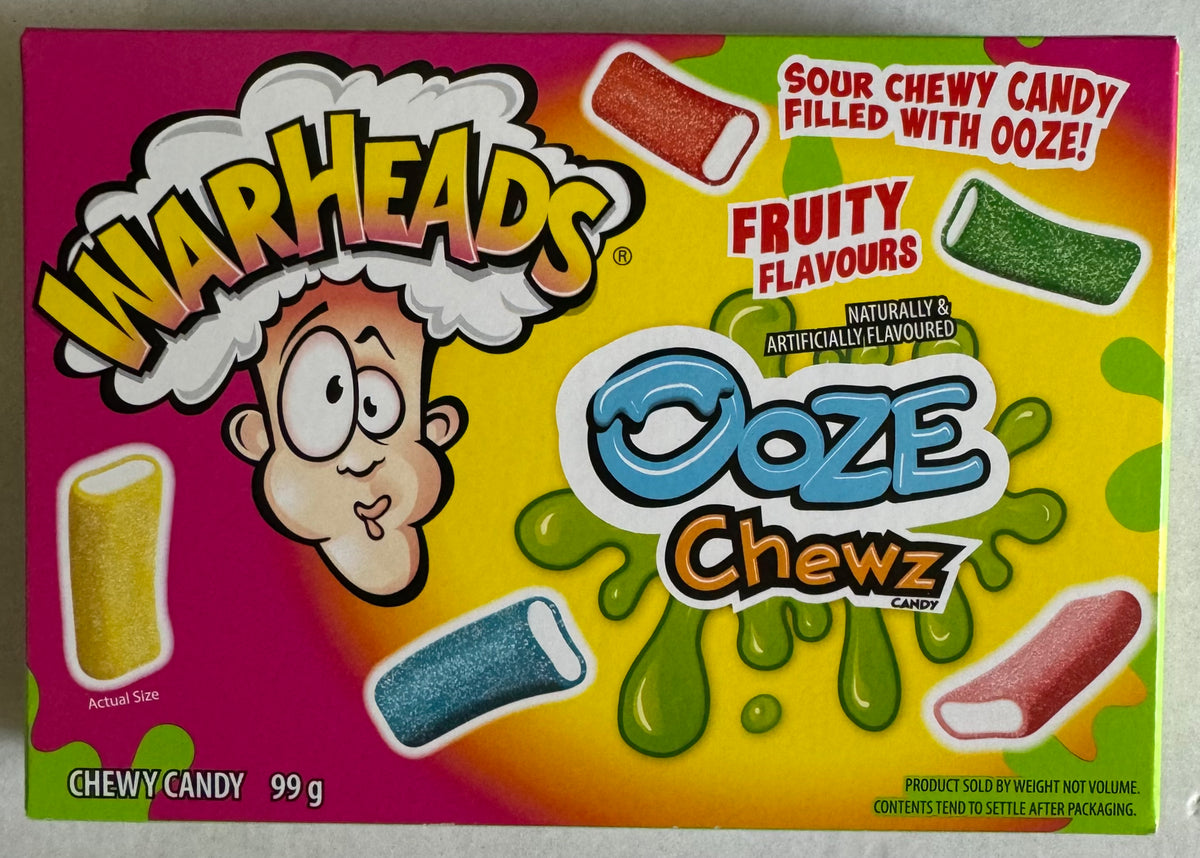 WarHeads• Ooze Chew •12 x 99g/Outer. – Spring International Pty Ltd