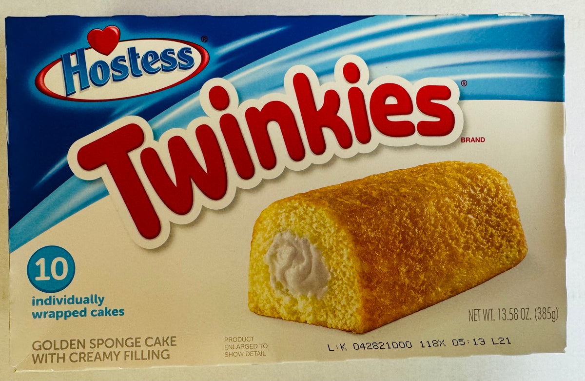 Hostess • Twinkies • Golden Sponge Cake with Creamy Filling • 6x10x38 ...