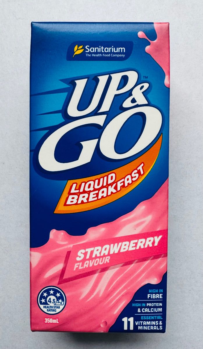UP & GO Liquid Breakfast • Strawberry Flavour • 12 x 350 mL/shipper ...