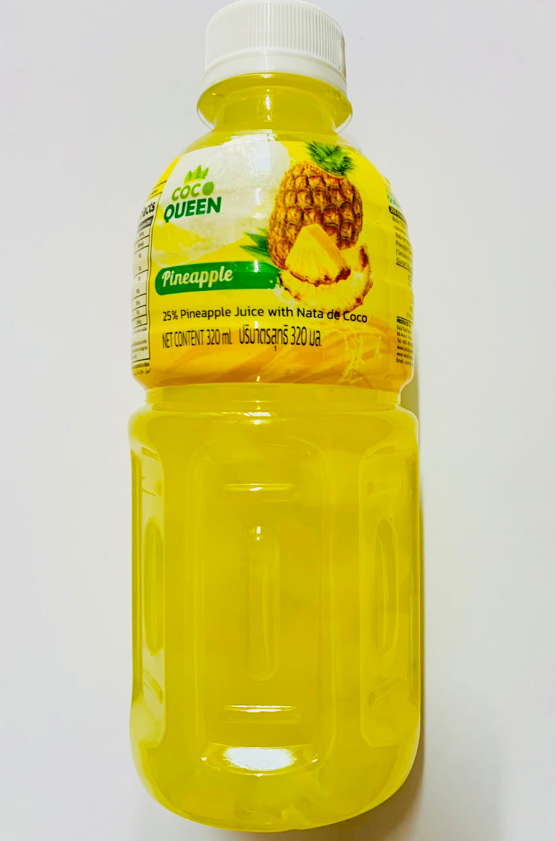COCO QUEEN Pineapple Fruit Juice with Nata de Coco ( 4 Packs x 6 Bottl ...