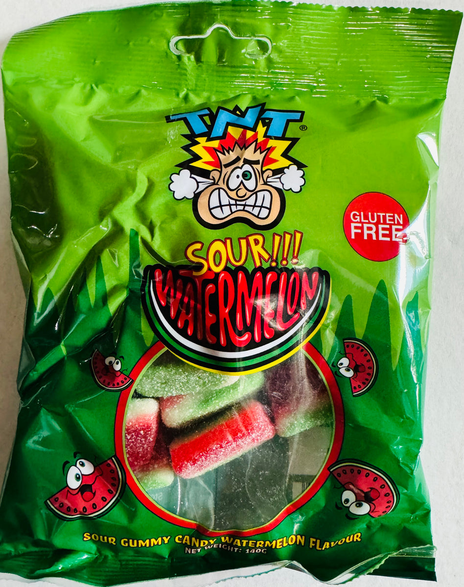 TNT Sour Watermelon Gummi • 12 x 140g/Shipper. – Spring International ...