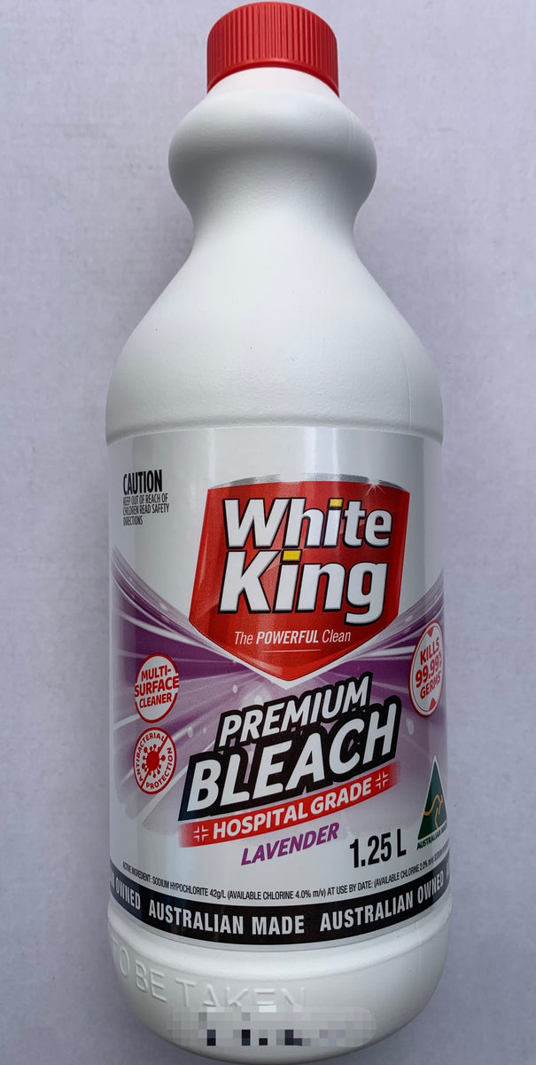 White King • Premium Bleach • Lavender Flavor • 6x1.25L/Shipper ...